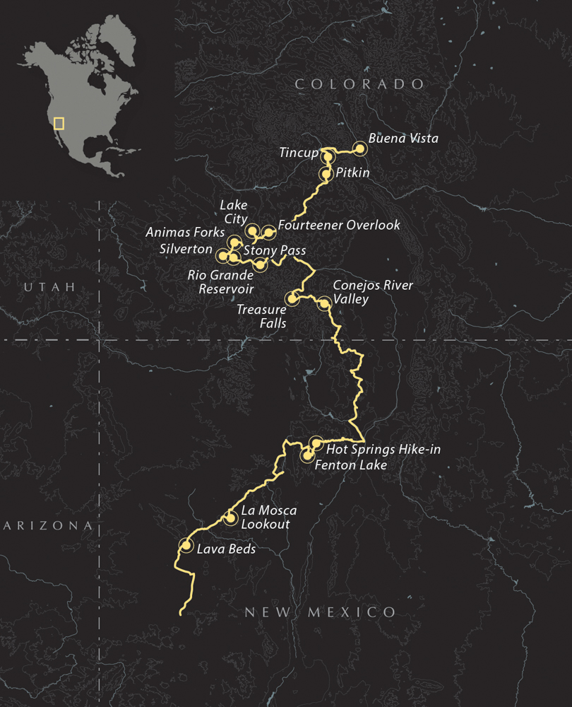 Continental Divide Map Colorado