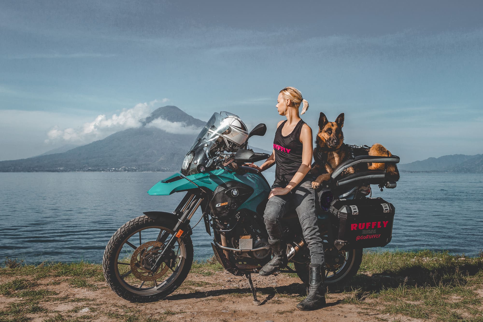Jess Stone and her German Shepherd are Riding Around the World ...